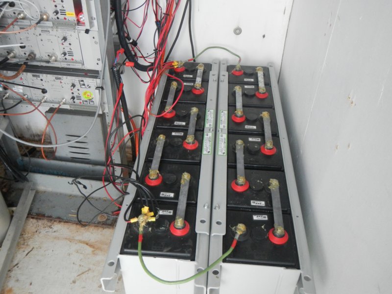 Radio rack and batterries - closer look